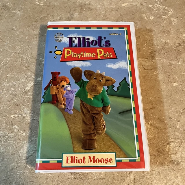 ELLIOT’S PLAYTIME PALS VHS Rare 90s Canadian Elliot Moose EUR 29,81 ...