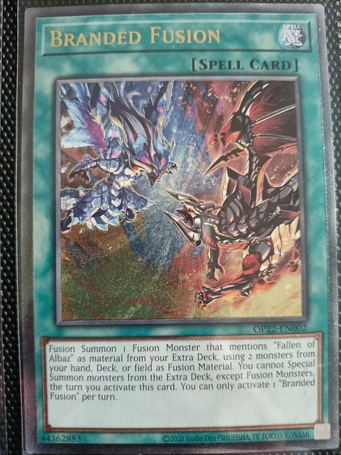 YUGIOH 1X BRANDED Fusion OP22-EN002 Ultimate Rare £52.00 - PicClick UK