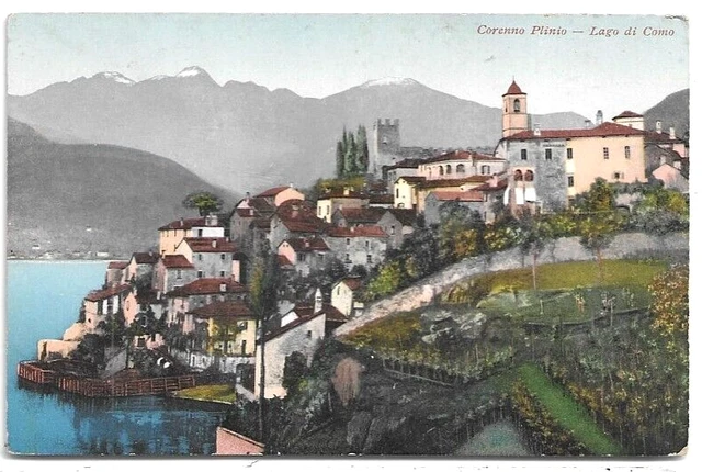 CARTOLINA DEL LAGO DI COMO ,CORENNO PLINIO non viaggiata 1929 EUR 7,90 ...