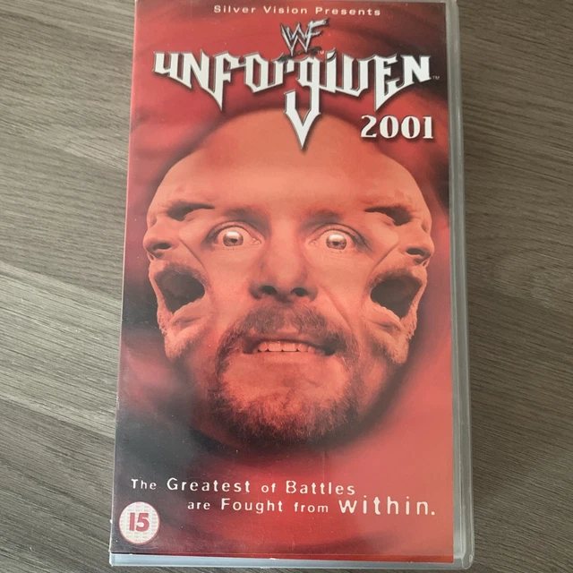 VINTAGE WWF UNFORGIVEN Ppv VHS 2001 WWE Wrestling Silver Vision £11.12 ...