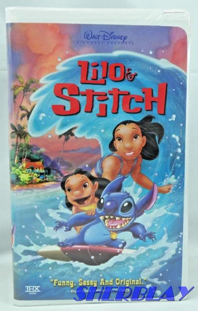 LILO STITCH VHS 2002 Walt Disney Movie Family Kids Funny Original Clam ...