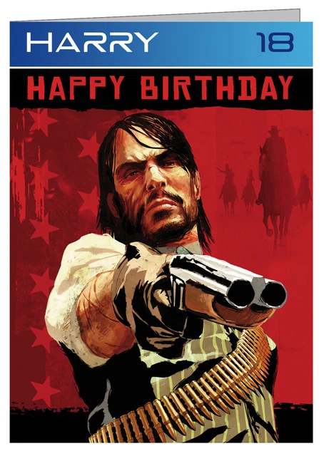 RED DEAD REDEMPTION Personalised Birthday Card (A5) £3.95 - PicClick UK