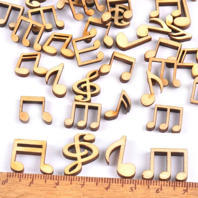 DES NOTES DE musique en bois le bois naturel le scrapbooking ...