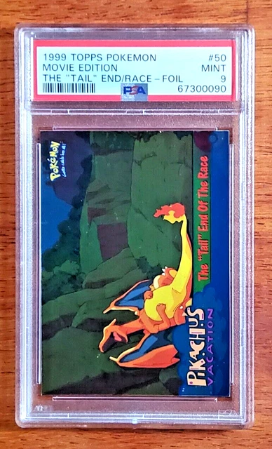 1999 TOPPS POKEMON Movie Charizard #50 The Tail End of the Race Holo ...