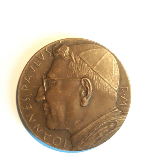MEDAGLIA IN BRONZO Papa Giovanni Paolo I Albino Luciani 1978 EUR 19,00 ...