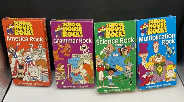 SCHOOL HOUSE ROCK VHS Set Grammar, American Rock, Science ...