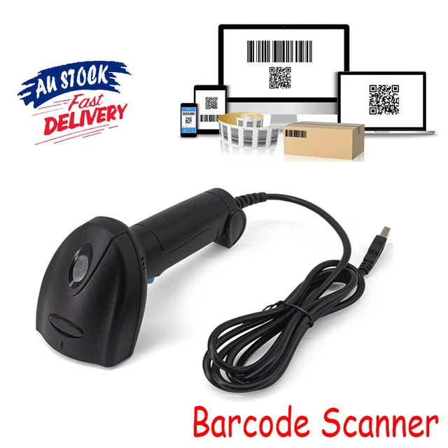 USB WIRED HANDHELD 1D / 2D Bar Code Reader Barcode Scanner Automatic ...