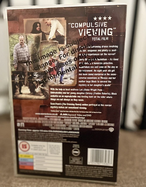 THE PLEDGE - Warner Bros VHS Big Box Timecode Sample Dealer Tape (VERY ...