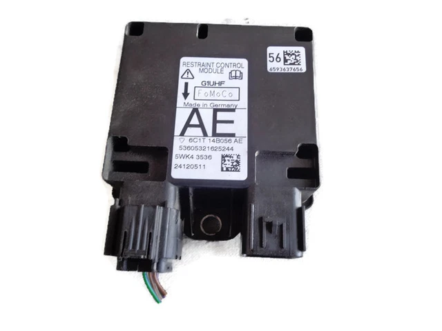 FORD TRANSIT SRS Air Bag Restraint Control Module Ecu 6C1T14B056Ae £51. ...