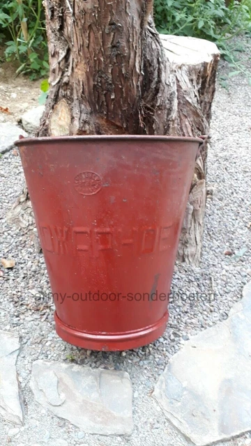 ALTER FEUERWEHR LÖSCHEIMER der Russischen Armee 13 l rot 1951 Blech Eimer Army EUR 25,90 ...