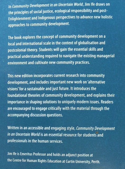 COMMUNITY DEVELOPMENT IN An Uncertain World Vision Analysis & Practice ...