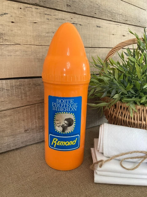 626⚜️ ANCIENNE BOÎTE Orange Protege Biberon Remond Tient Chaud Le ...