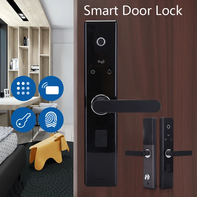 SMART TOUCHSCREEN DOOR Lock Electronic Keypad Fingerprint Keyless Entry ...