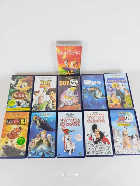 11X WALT DISNEY VHS Tape Film Collection Bundle 1990s Retro lion King ...
