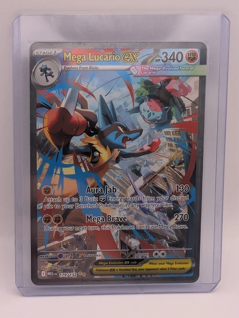 POKEMON TCG MEGA Evolution 179/132 Mega Lucario EX Illustration Rare ...
