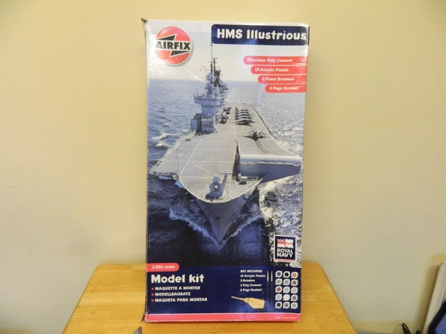 AIRFIX 1/350 SCALE Hms Illustrious Ship Model Kit £50.99 - PicClick UK