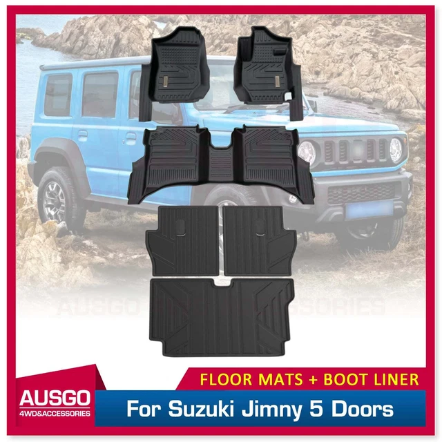 AUSGO FLOOR MATS Boot Cargo Mat Set for Suzuki Jimny XL 5-Door 2023 ...