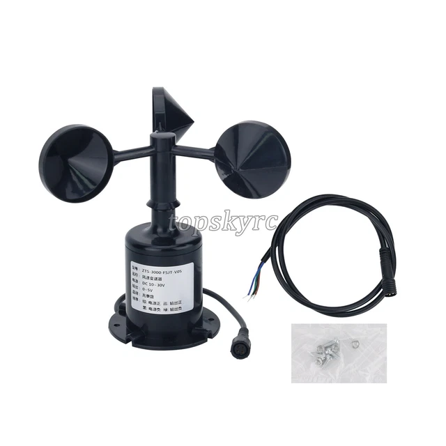 WIND SPEED SENSOR Anemometer RS485 0-5V Output f/Construction Site ...