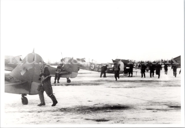 A534 FOTO WEHRMACHT Archiv Repro Luftwaffe Flugzeug JG54 Fw190 Russland ...