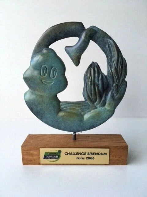 RARE STATUE DU Trophée Michelin Bibendum par Dominique Rivaux Figurine ...