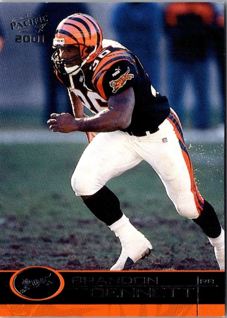 2001 PACIFIC BRANDON Bennett #87 Bengals de Cincinnati EUR 2,11 ...