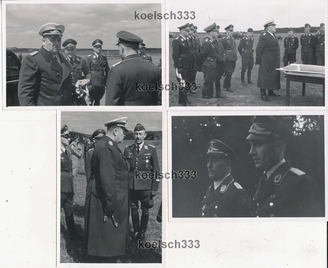 8 FOTOS GENERÄLE und Offiziere der Luftwaffe Piloten GFM Hugo Sperrle ...