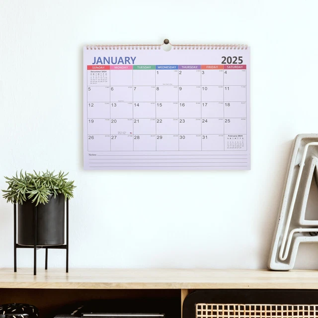 CALENDRIER MURAL MENSUEL et annuel 2025.1-2026.6 Tearaway Planificateur ...