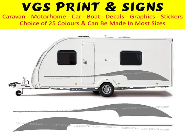 MOTORHOME/CARAVAN VINYL GRAPHICS Kit Decals Stickers Stripes #11Xl Fast ...
