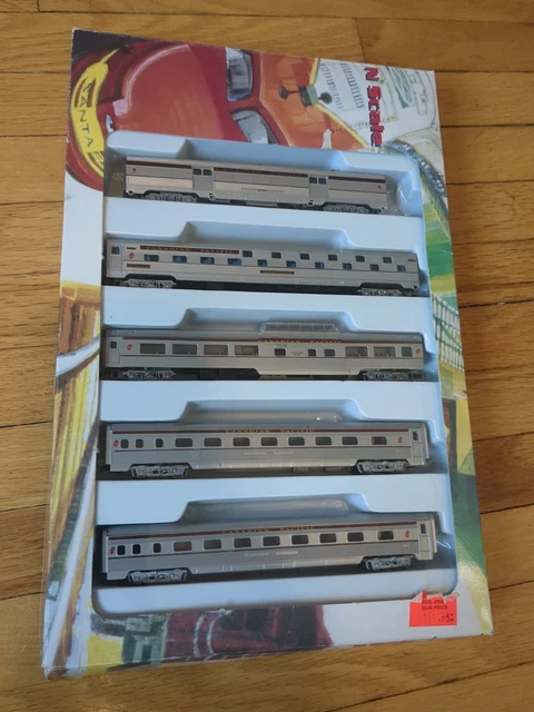 N SCALE CON-COR Canadian Pacific 5 Car streamline corrugated passenger ...