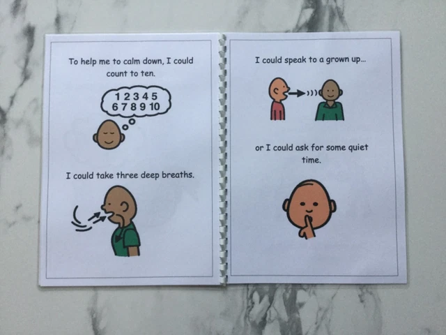 PECS/BOARDMAKER HITTING, KICKING and Mording Social Story for Autisme ...