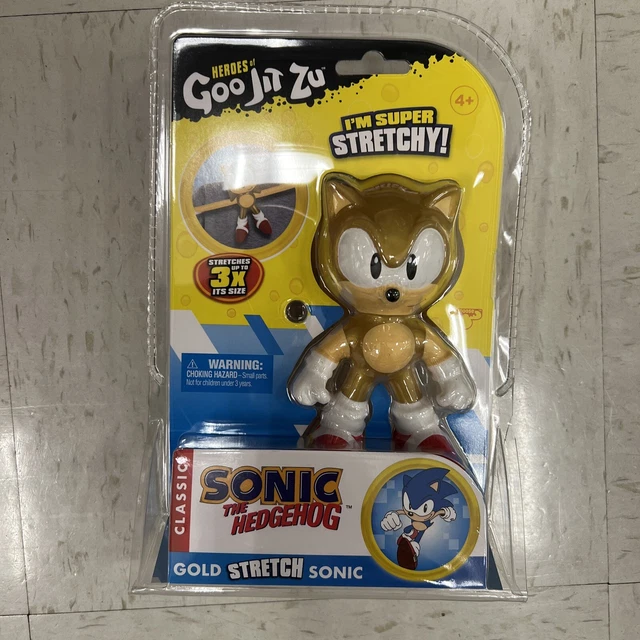 HEROES OF GOO Jit zu Sonic the hedgehog classic GOLD RARE action figure ...