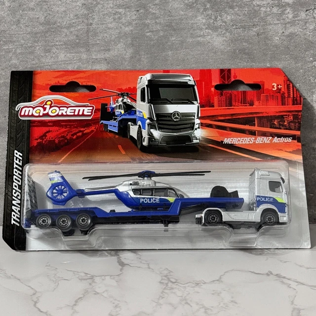 MAJORETTE MERCEDES BENZ Actros - Transporter & Police Helicopter £10.00 ...