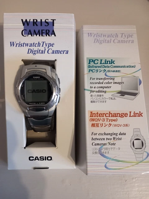 VINTAGE CASIO COLOR Wrist Camera Digital Watch WQV-3D-8ERAD Module 2411 ...