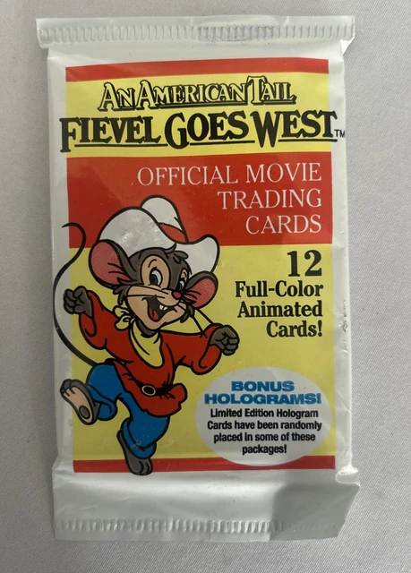 AN AMERICAN TAIL: Fievel Goes West Trading card sealed foil packet by ...