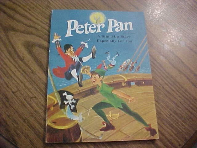 VINTAGE PETER PAN Childrens Animated Stand-Up Story Book pop up VERY ...