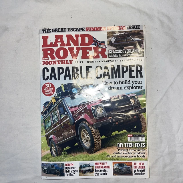 LAND ROVER MONTHLY Magazine. Capable camper £3.90 - PicClick UK