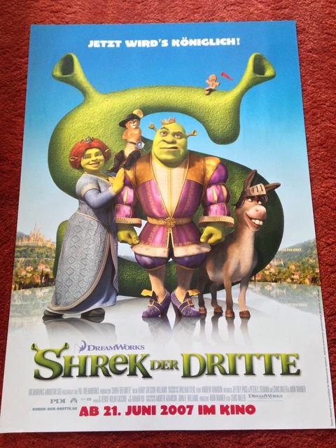 SHREK DER DRITTE Kinoplakat Poster A1, Shrek 3 EUR 4,90 - PicClick DE