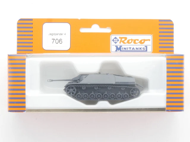 ROCO 706 MINITANKS Jagdpanzer IV 4 Militaire Modèle 1:87 Neuf ! Ovp ...