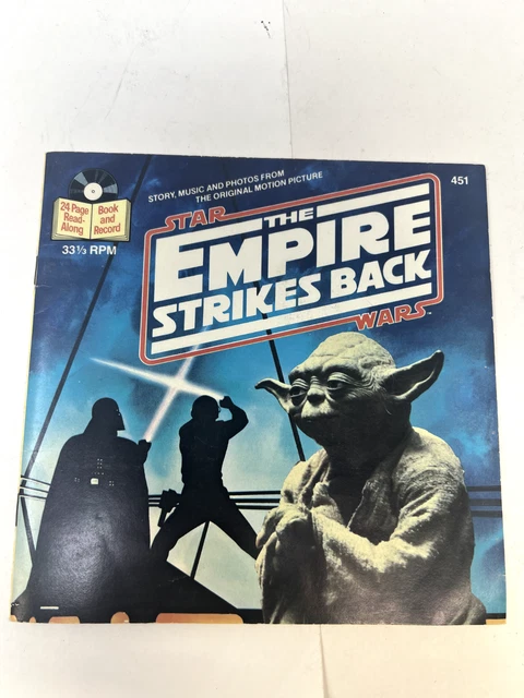 VINTAGE STAR WARS Empire Strikes Back 33-1/3 tr/min 24p. Read Along ...