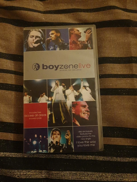 BOYZONE - LIVE - Where We Belong (VHS, 1998) £18.95 - PicClick UK