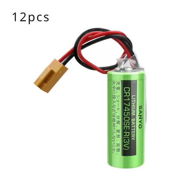 12X CR17450SE-R 3V 2500mah PLC Battery For FANUC A98L-0031-0012 CNC System +Plug EUR 85,48 ...