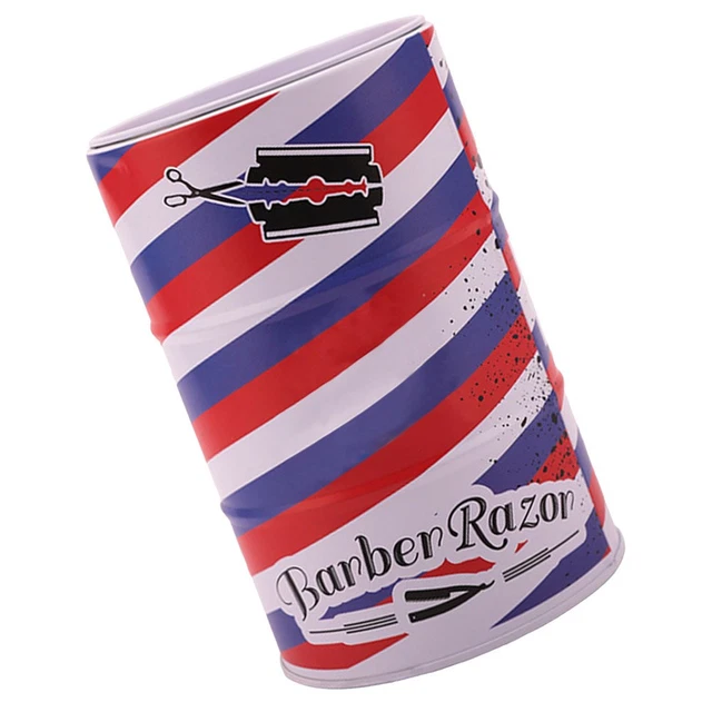 SMALL SHAVER DISPOSAL Box Metal Shaving Disposal Case Barbershop ...