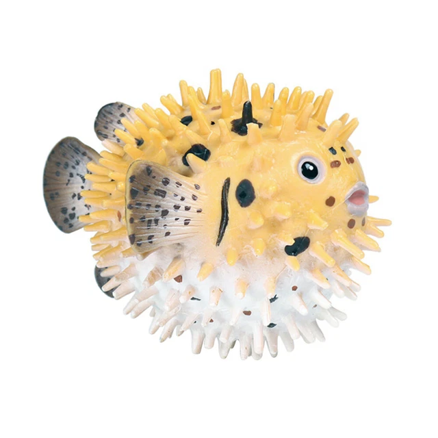 MINI PLASTIC PUFFER Fish Figure Marine Model for Collectors £10.65 ...