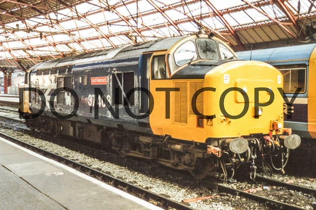 UK DIESEL TRAIN Railway Photograph Of Class 37 Loco 37408. Rm37-1182 £1 ...