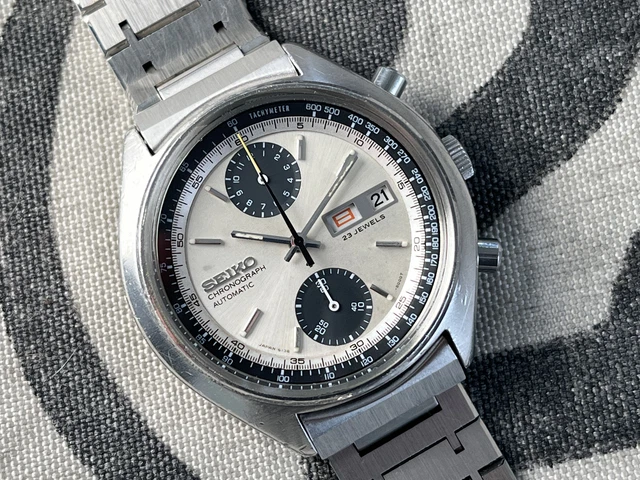 VINTAGE 1971 SEIKO Baby Panda 6138-8000 JDM Serviced Original 40mm ...