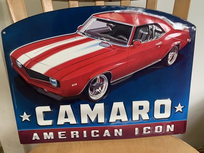 Camaro Metal Sign Man Cave