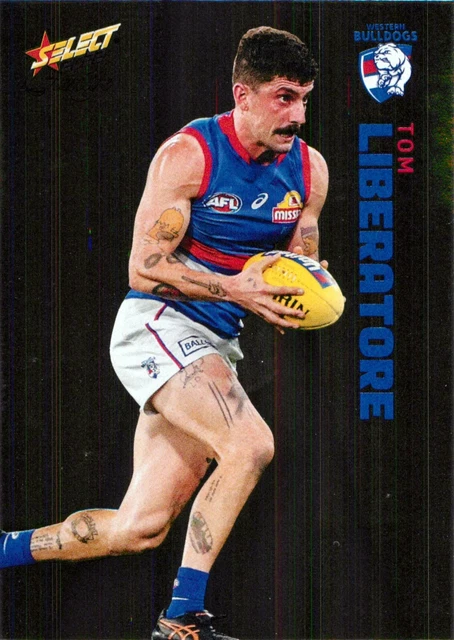 2022 WESTERN BULLDOGS AFL Card TOM LIBERATORE Footy Stars Prestige $4. ...