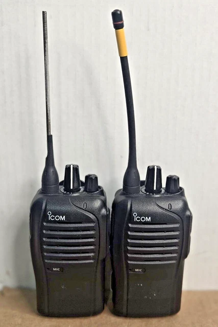 LOT OF 2 Icom IC-F4101D Digital/Analog Two Way Radio 400-470Mhz(UHF) 16 ...