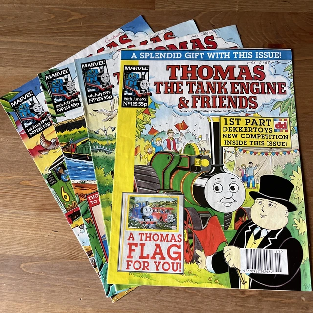 4 X MARVEL Thomas Tank Engine & Friends Comics Issues 122,123,124,125 ...