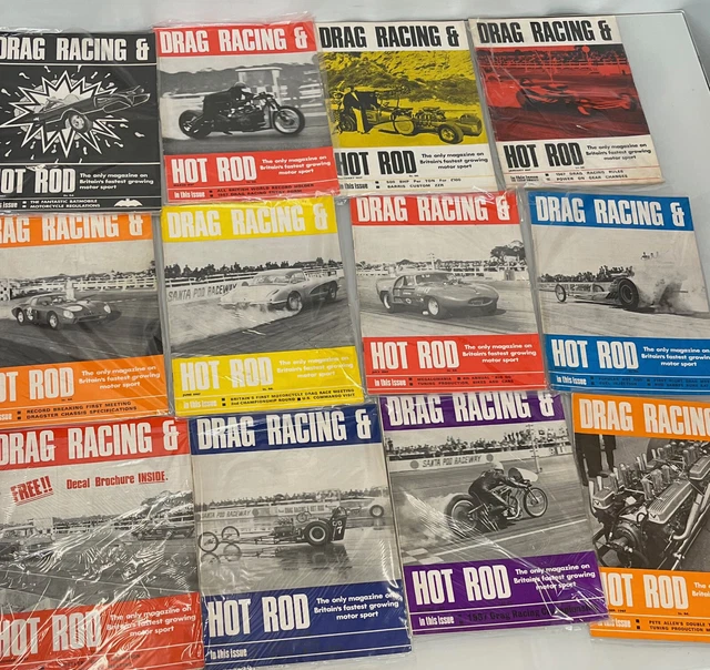DRAG RACING & Hot Rod magazines 1967 1932 Ford parts UK US race Santa Pod Gas £20.00 - PicClick UK